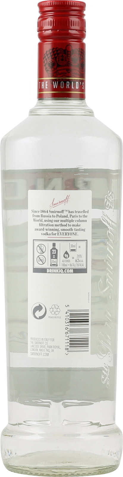 Smirnoff Vodka Red Label 0,7 Liter im Shop kaufen
