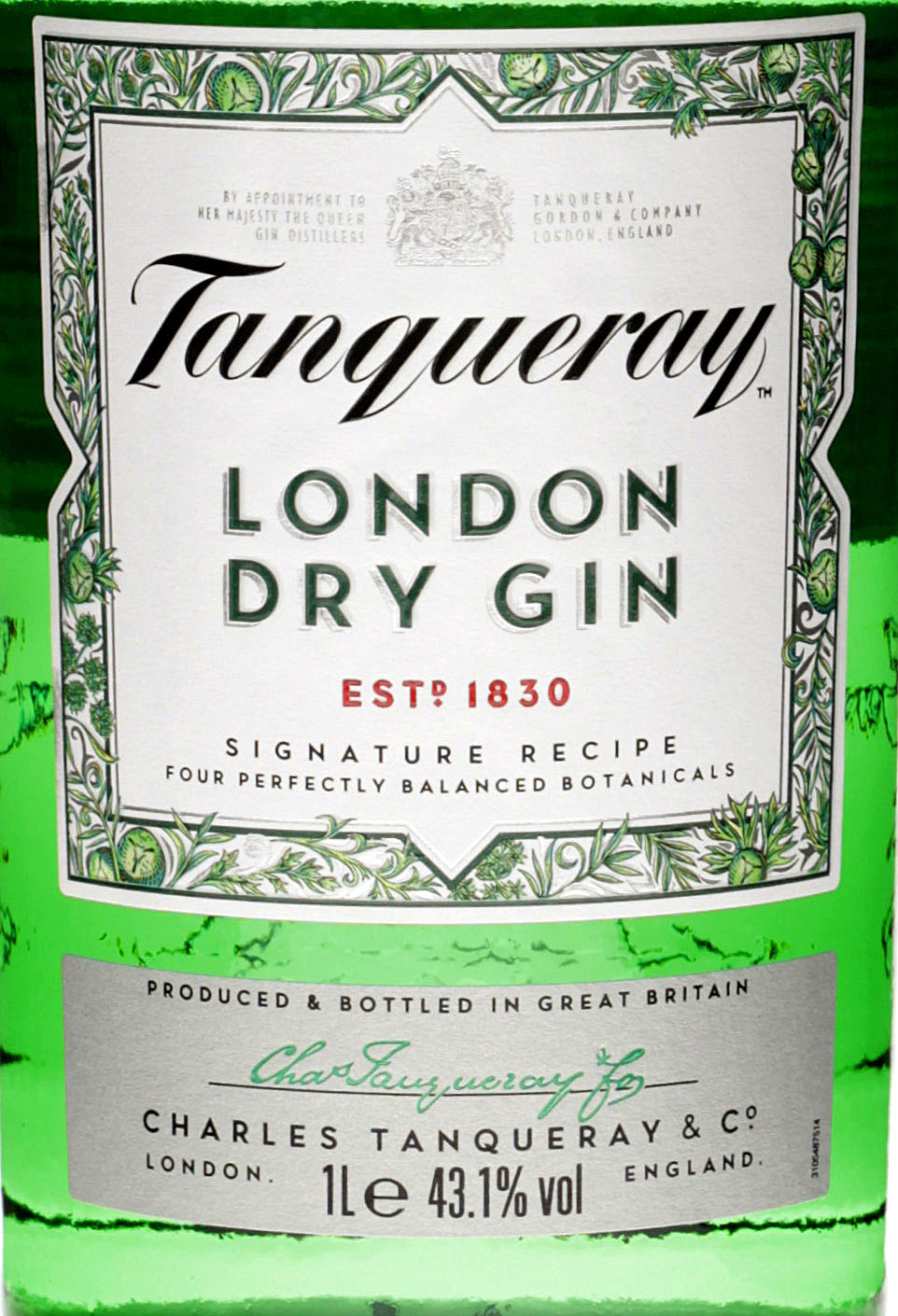 Tanqueray London Dry Gin in der klassischen Edition mit