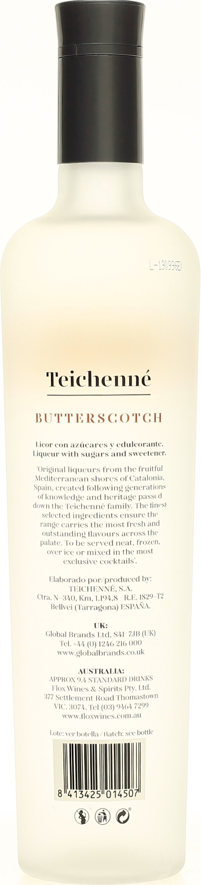 Teichenne Butterscotch Likör aus Spanien online kaufen