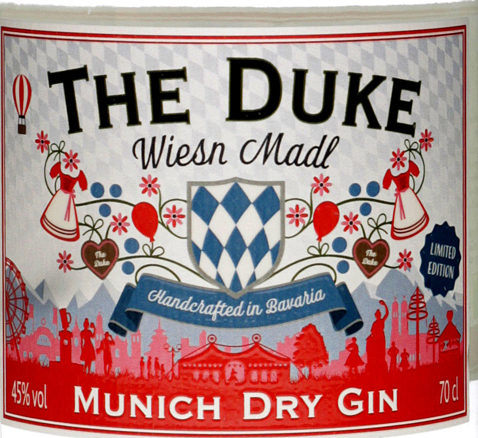 The Duke Munich Dry Gin Wiesn Edition MADL BIO, Gaudi