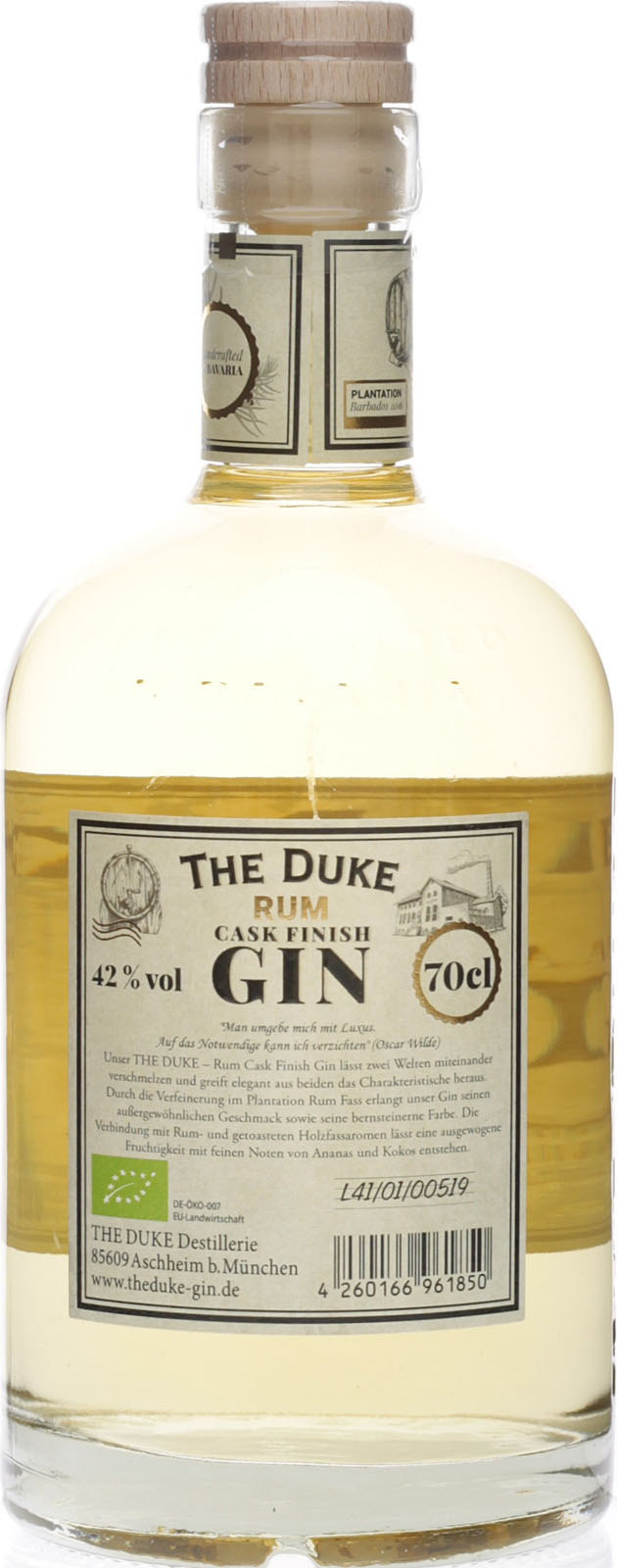 The Duke Rum Cask Finish Gin 0,7 Liter 42 % Vol. im Sho