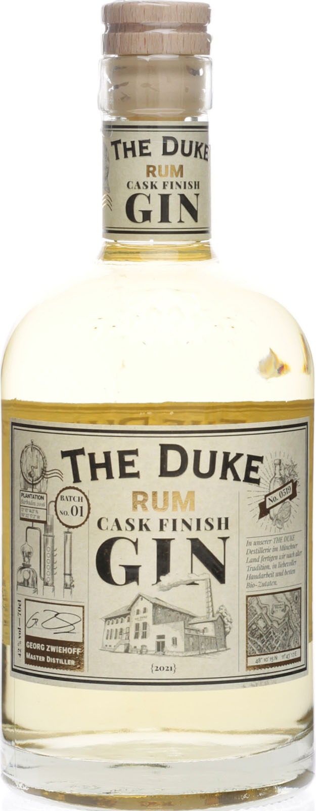 The Duke Rum Cask Finish Gin 0,7 Liter 42 % Vol. im Sho
