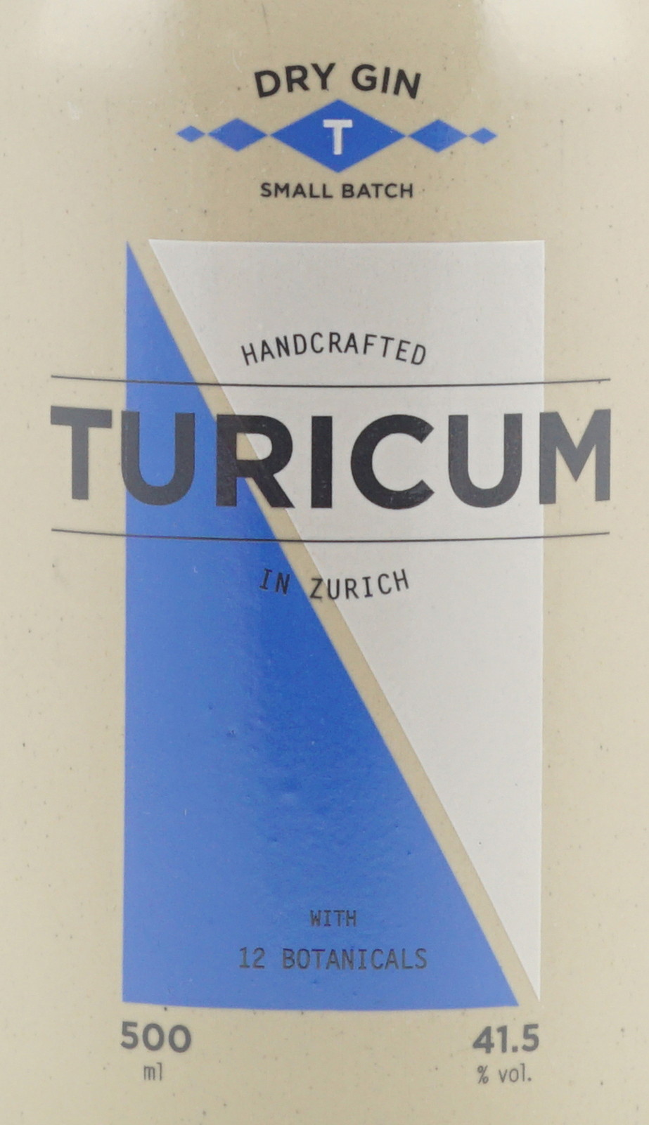 Turicum Dry Gin 0,5 Liter aus der Schweiz - ein Dry Gin