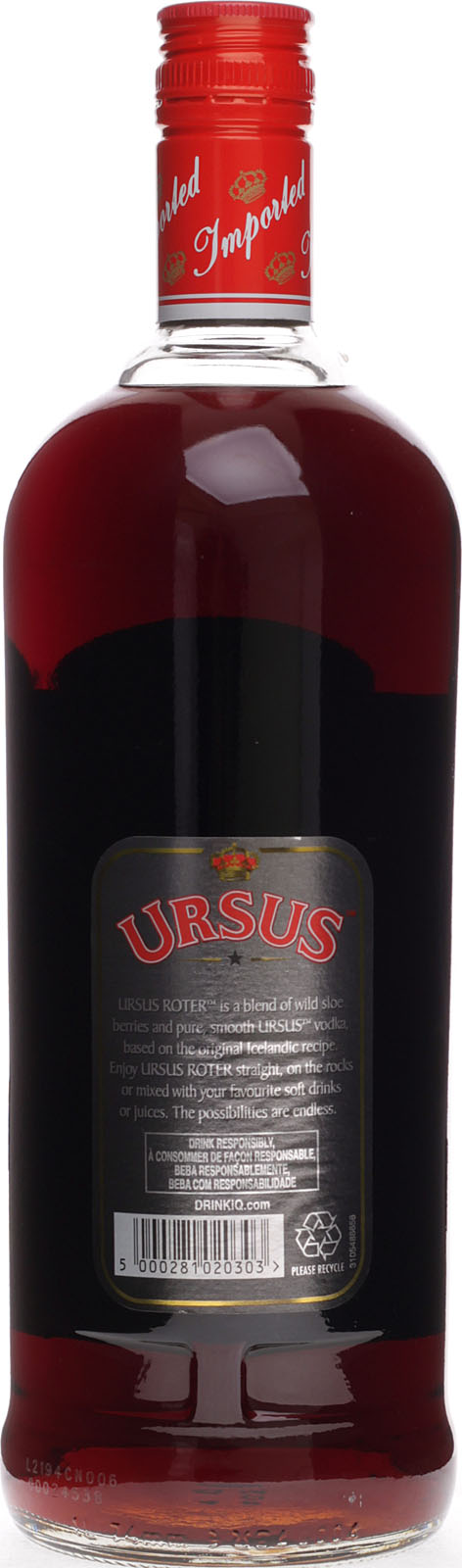 Ursus Roter Vodka nach isländischme Rezept