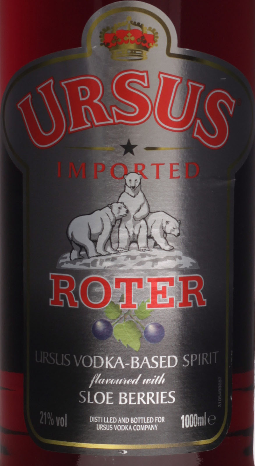 Ursus Roter Vodka nach isländischme Rezept