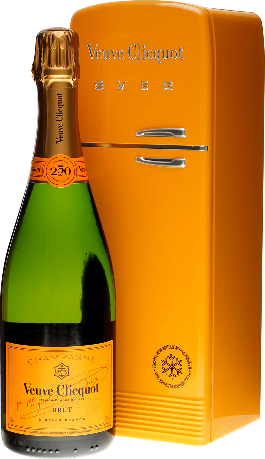 Veuve Clicquot Brut Fridge Yellow Limited Edition hier.