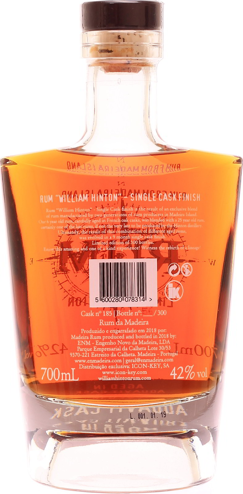William Hinton Rum da Madeira Aquavit Cask Limited