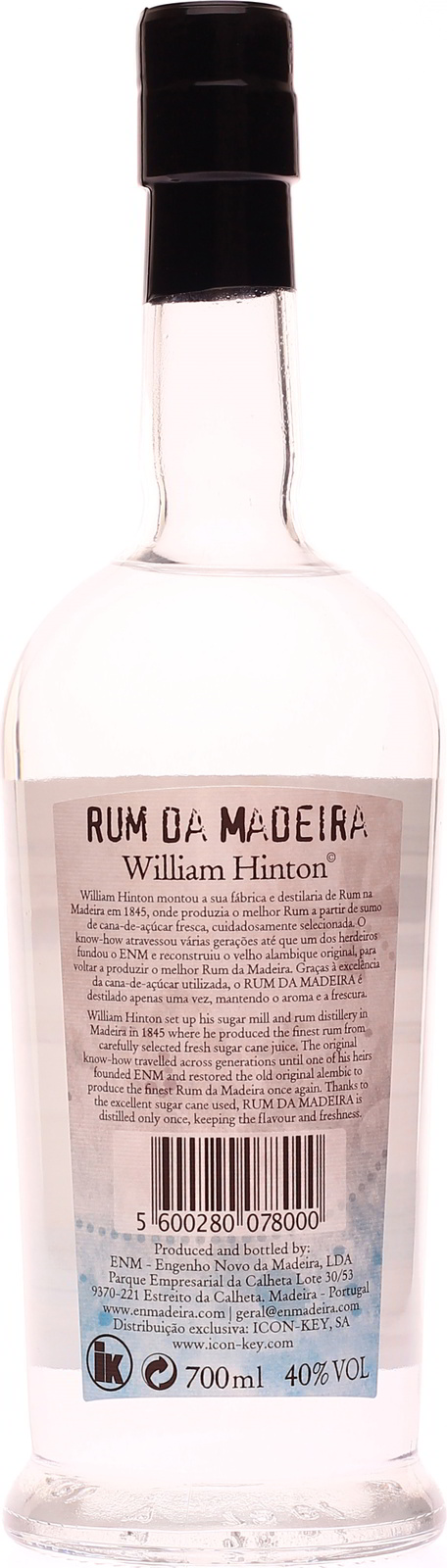 William Hinton Rum da Madeira Original, authentischer R